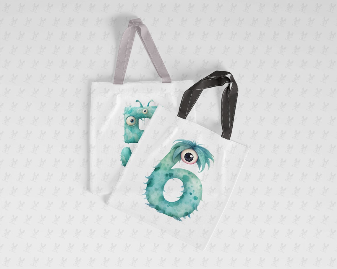 Monster Numbers Clipart Clipart Commercial Use Vector - Etsy