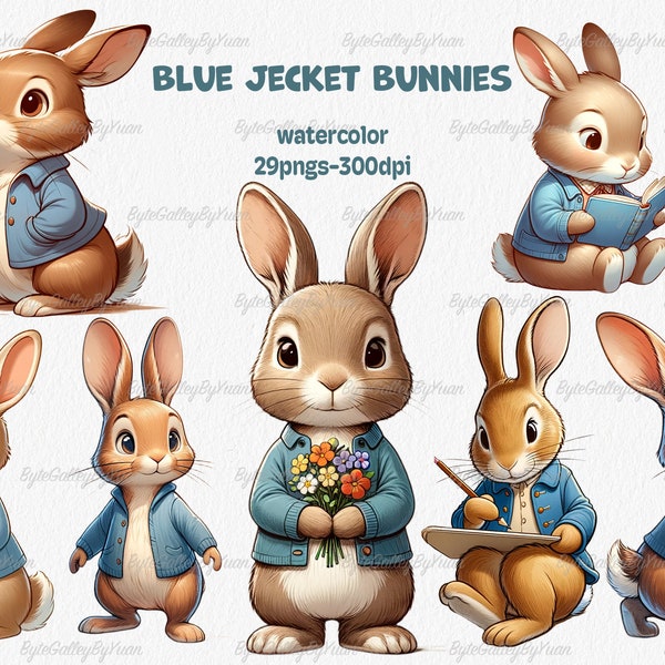 Peter Rabbit Clipart - Etsy