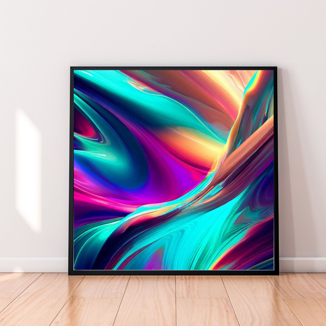 Digital Download Abstract Wall Art Modern Flow of Colours Fits - Etsy