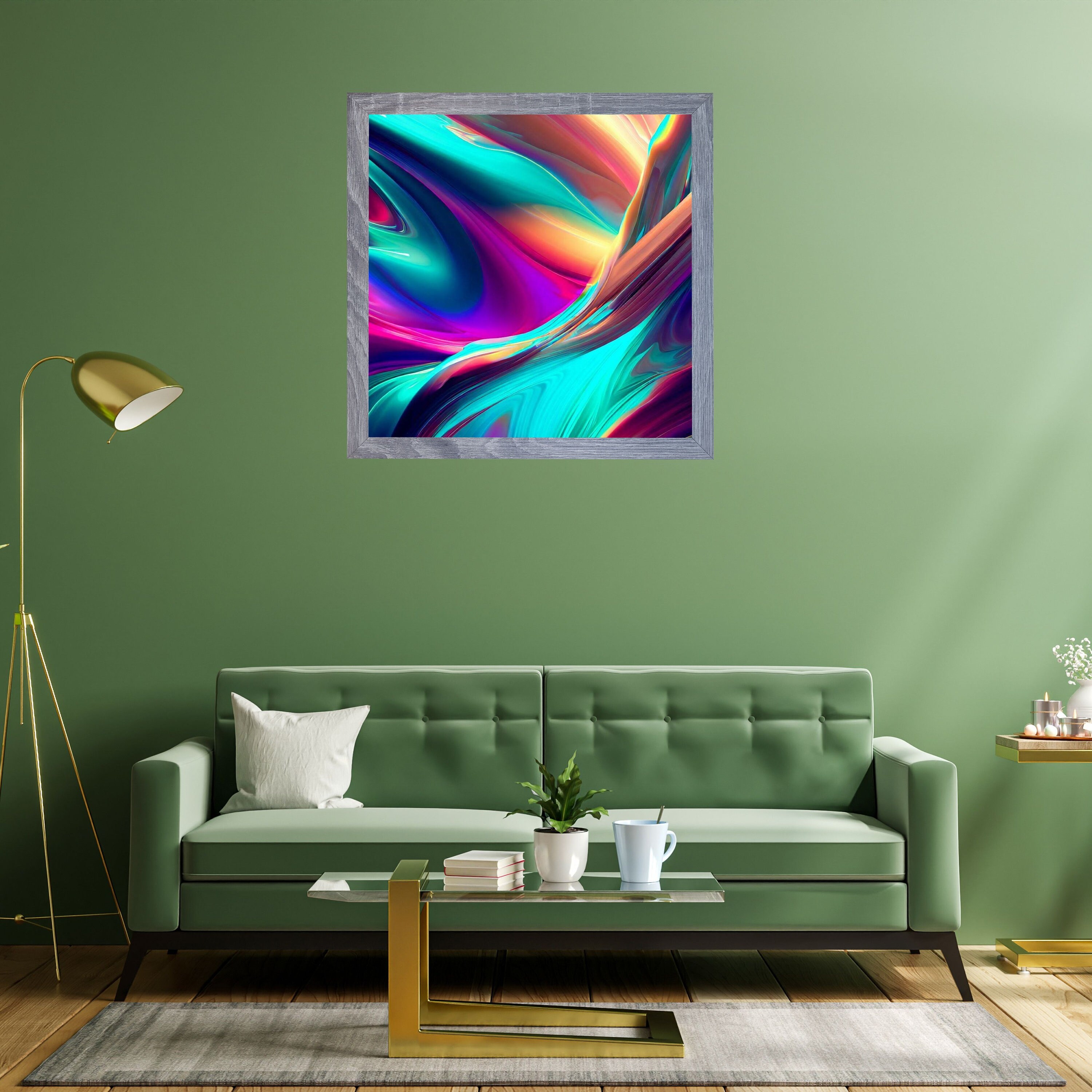 Digital Download Abstract Wall Art Modern Flow of Colours Fits - Etsy