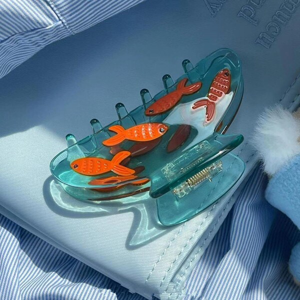 Resin Hair Clip - Etsy