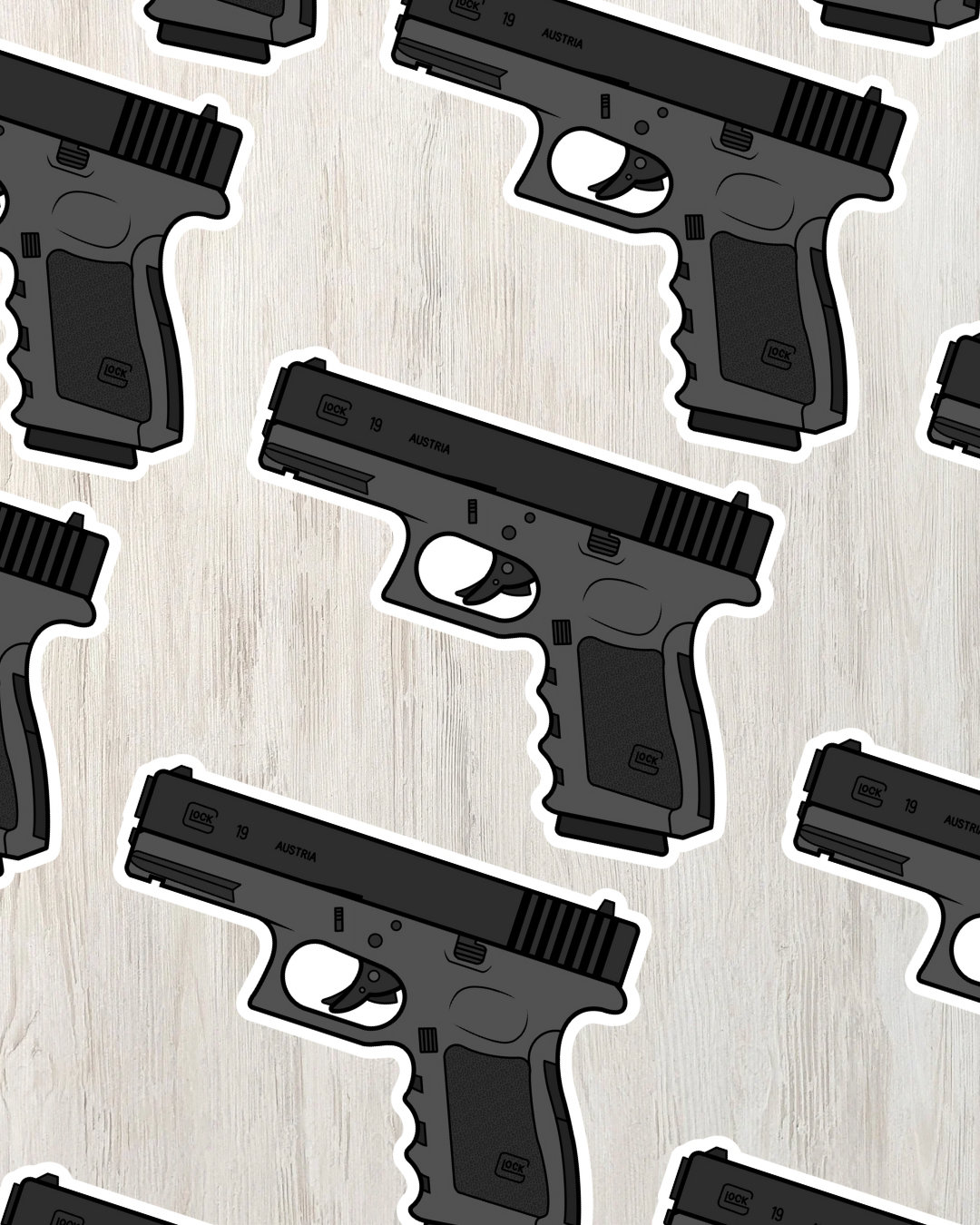 Glock 19 Premium Vinyl Sticker - Etsy