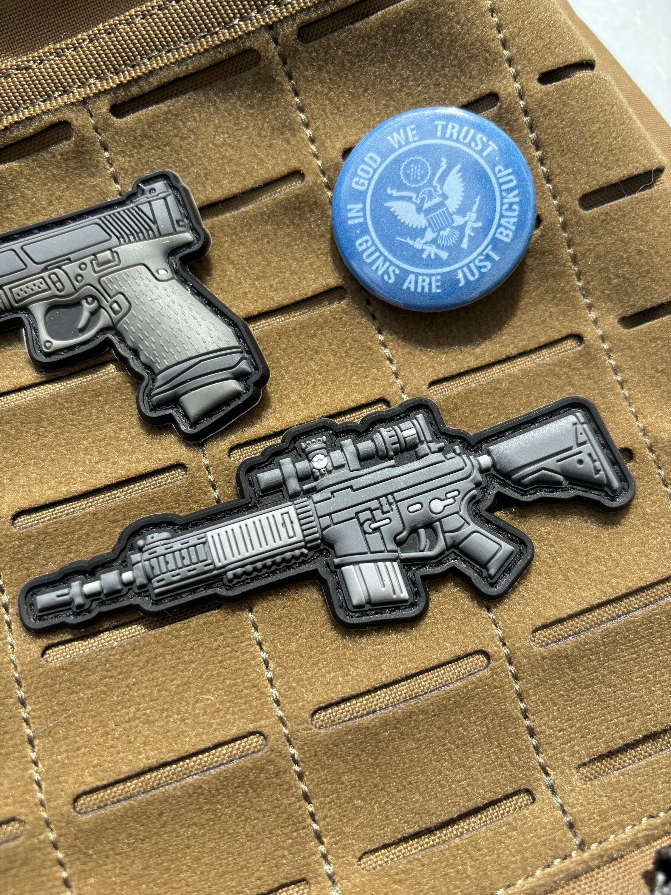 Rifle PVC Rubber Patch Tactical Patch - Etsy