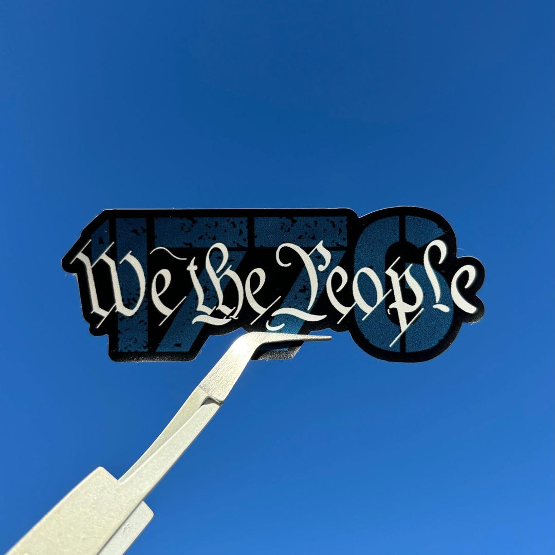We the People Premium Vinyl Sticker - Etsy