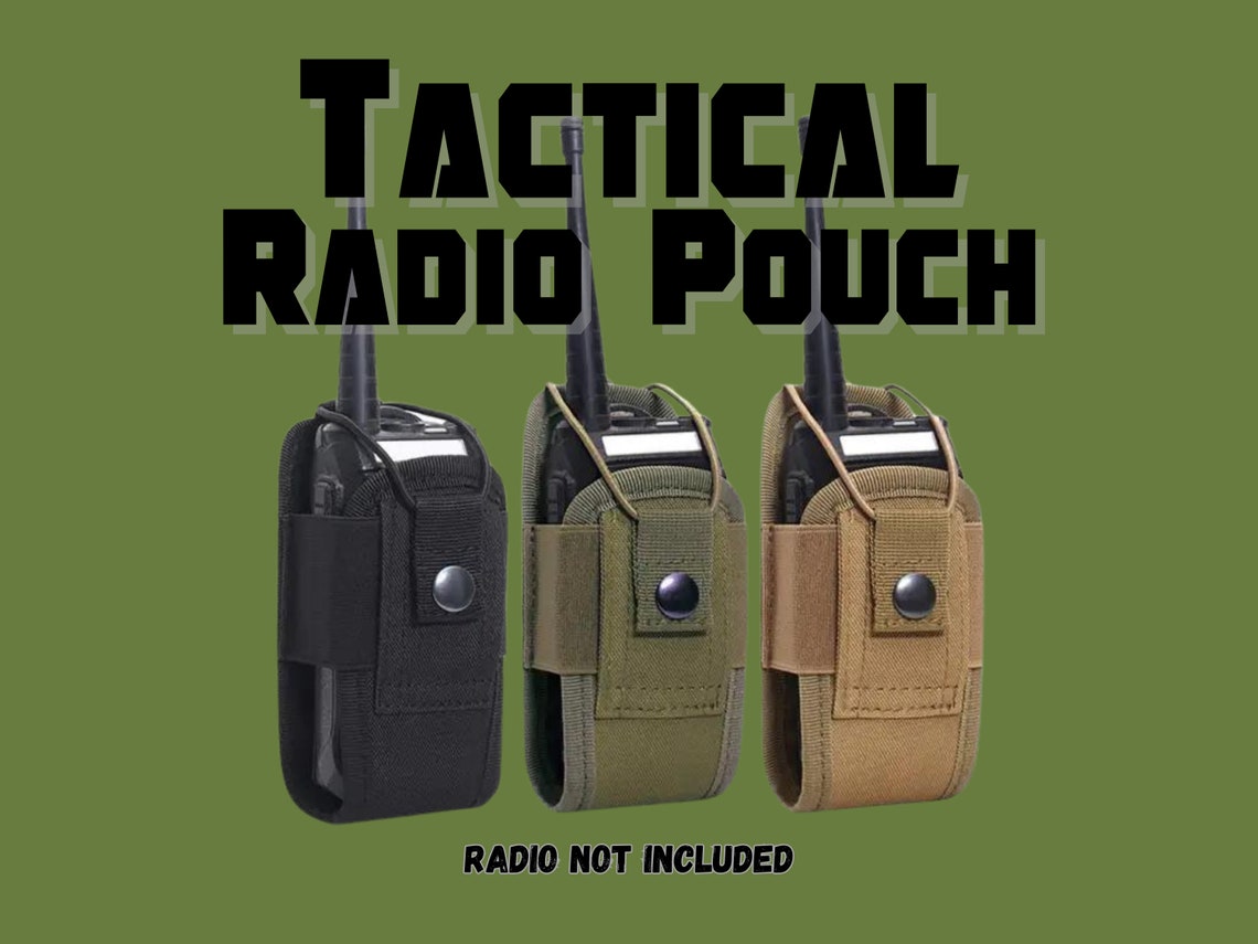 Tactical Radio Pouch Tactical Gear Outdoor Essentials - Etsy
