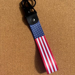 American Flag Keychain | USA Flag Keychain - Etsy