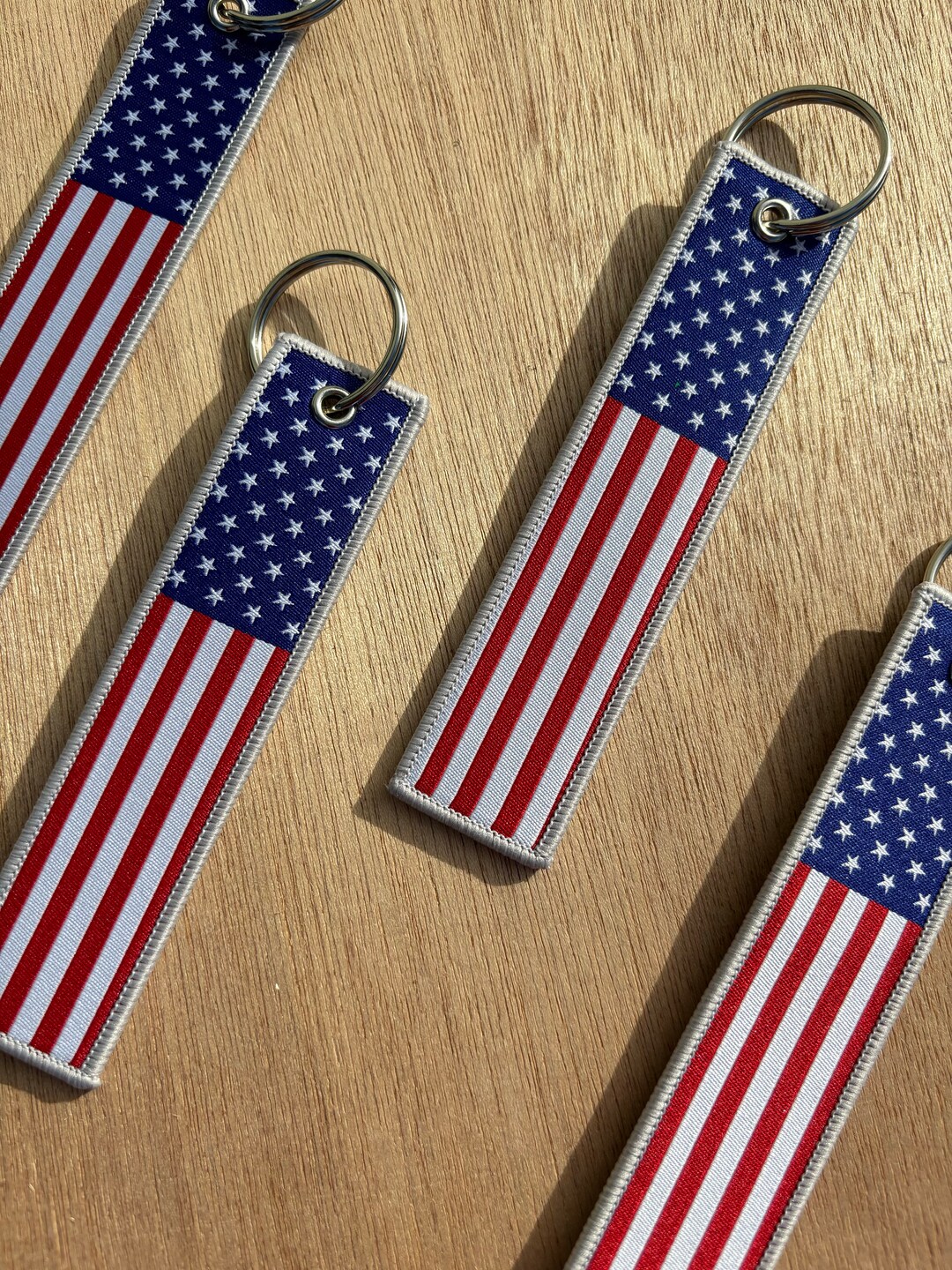 American Flag Keychain | USA Flag Keychain | Key Tag - Etsy