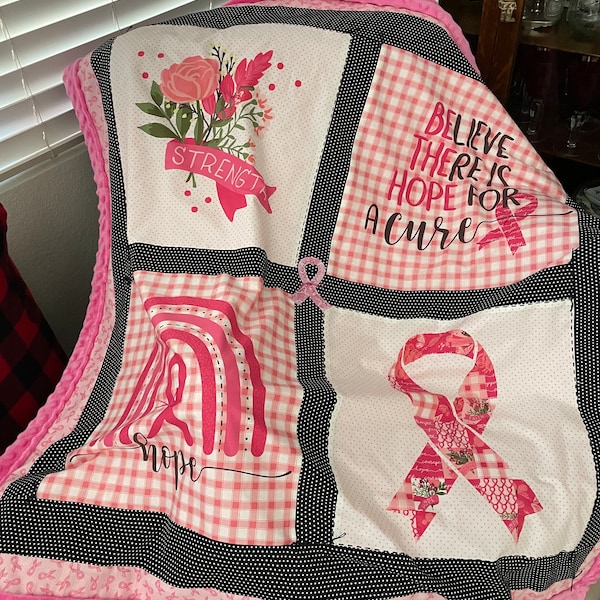 Breast Cancer Quilt - Etsy
