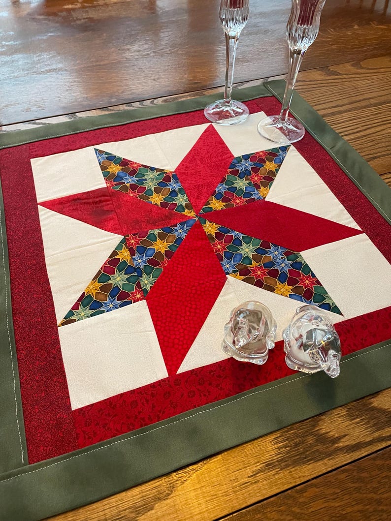 1 Star Christmas Table Topper - Etsy