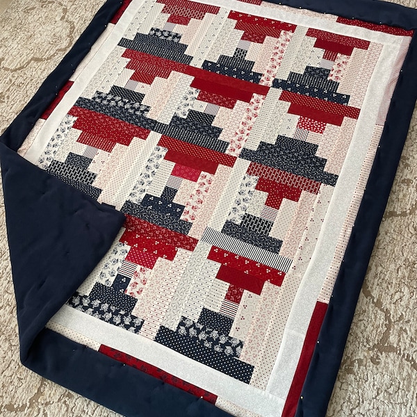Red White and Blue Quilt Pattern - Etsy