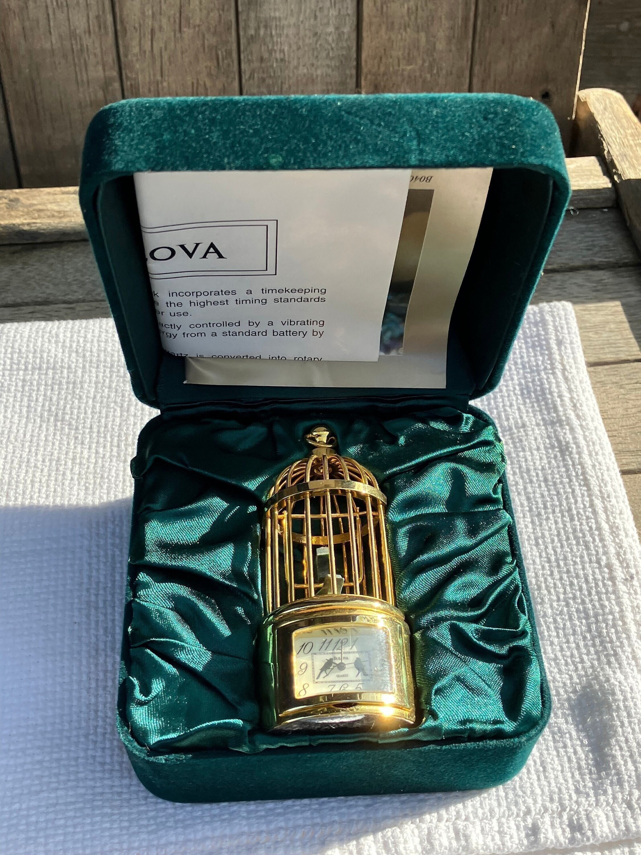 Bulova Collector's Clock - Birdcage - Etsy