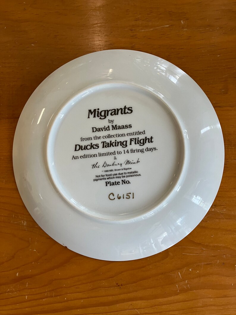 Danbury Mint 1988 Limited Edition Plate- David Maass - Etsy