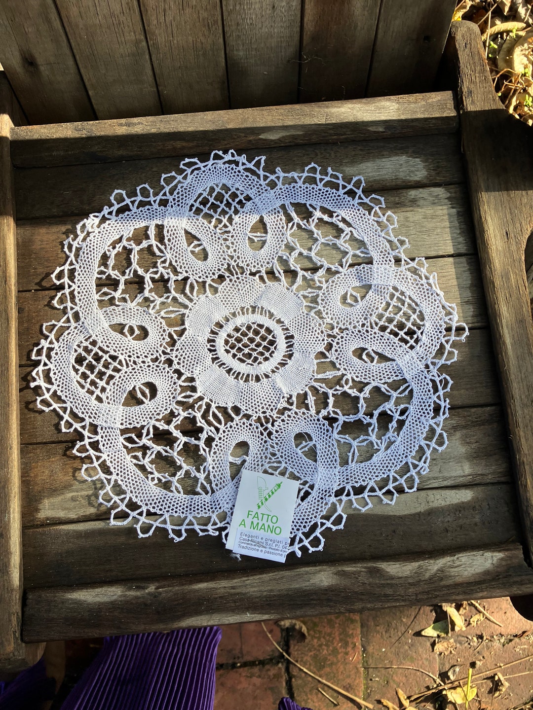 Handmade Lace Doily From Italy - Etsy