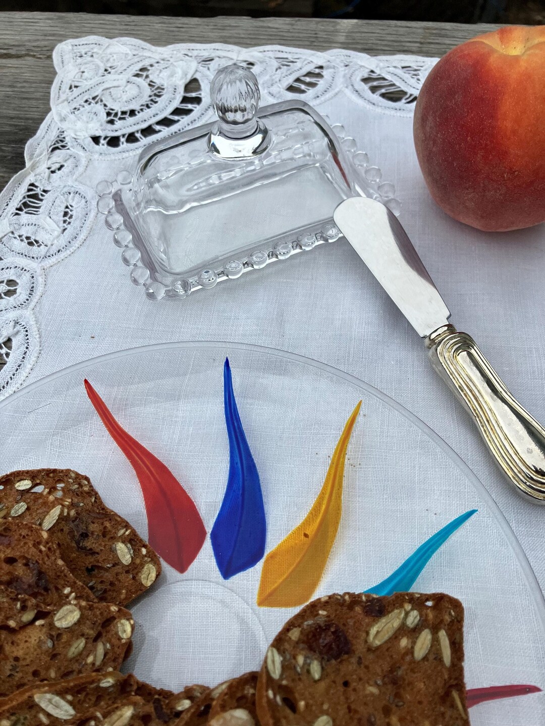 Vintage Miniature Butter Dish - Etsy