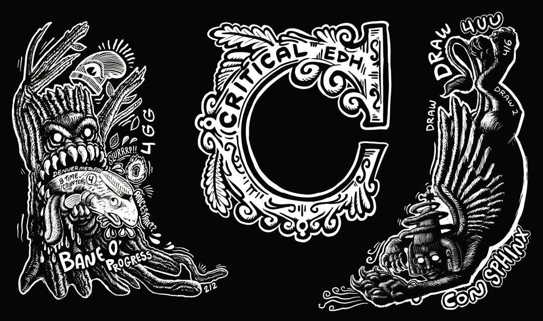 CRITICAL EDH: Sphinx-n-bane Series 1 Goldsaber Playmat - Etsy