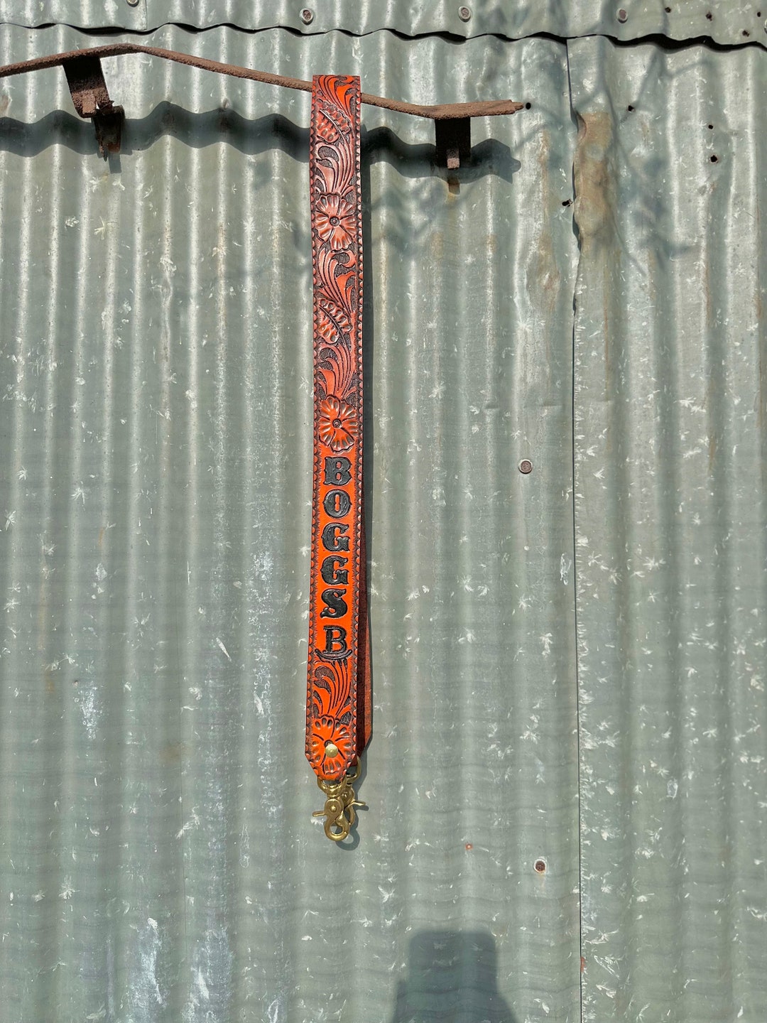 Tooled Custom Roping Can Strap - Etsy