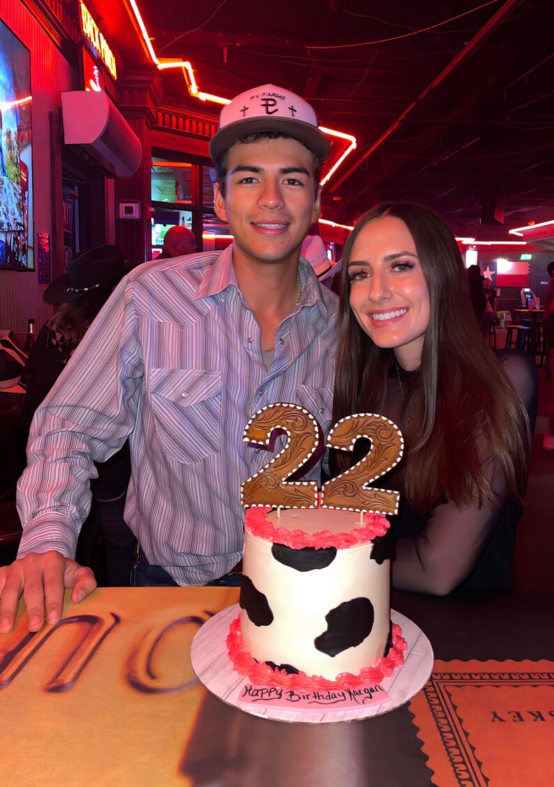 Custom Tooled Leather Cake Toppers - Etsy