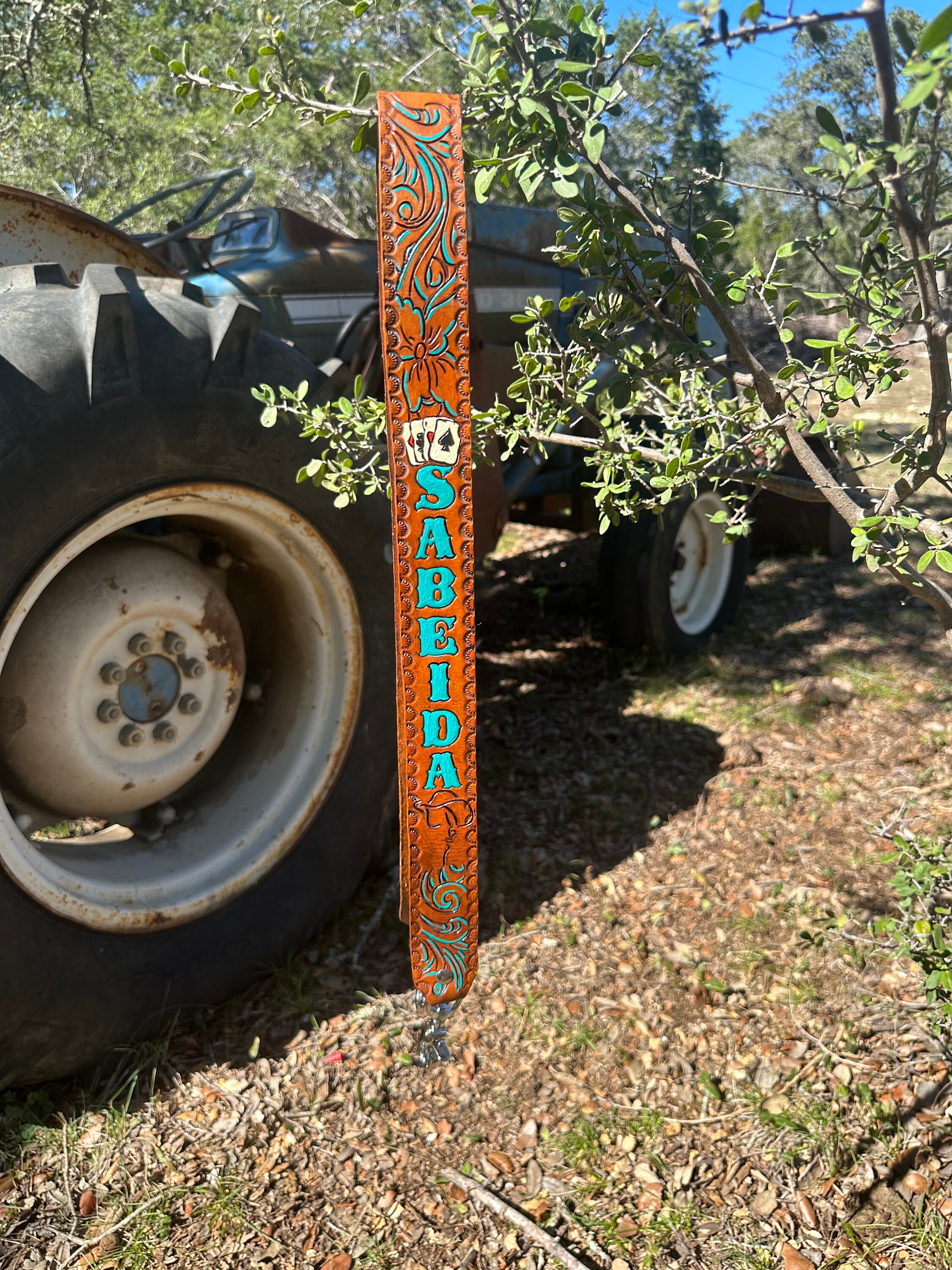 CUSTOM Tooled Leather Purse Strap - Etsy