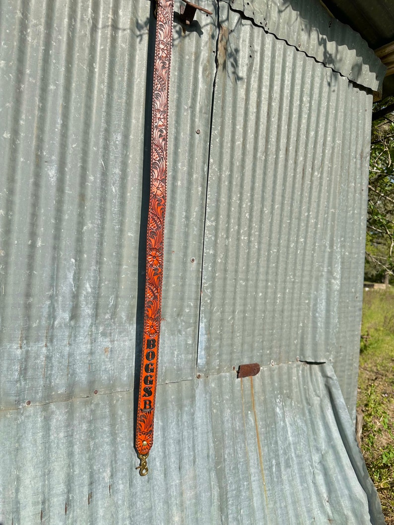 Tooled Custom Roping Can Strap - Etsy