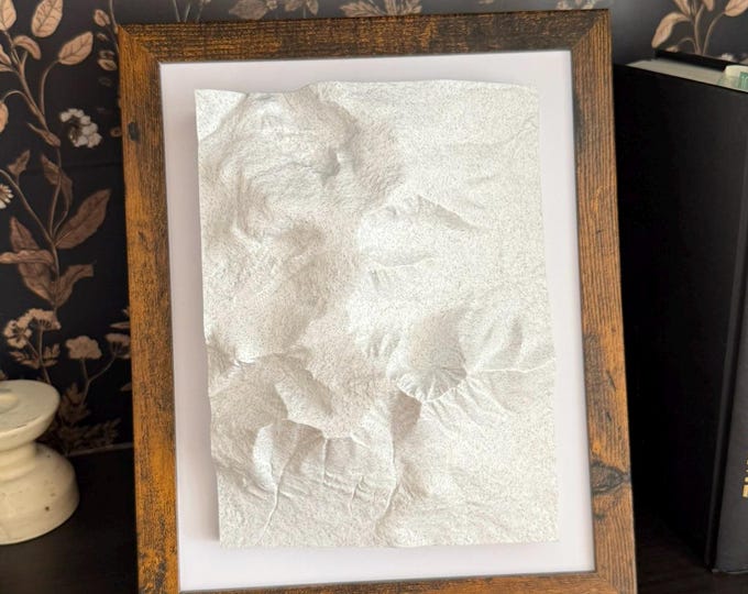 Mount Katahdin Topographical Map: 3D Maine Art, Baxter State Park ...