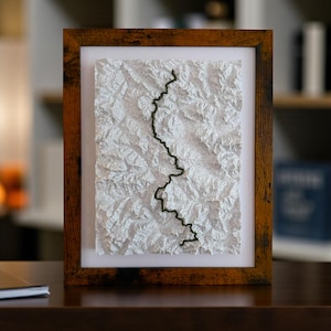 Custom 3D Topographic Map: Personalized Mountain Art, Engagement Gift ...