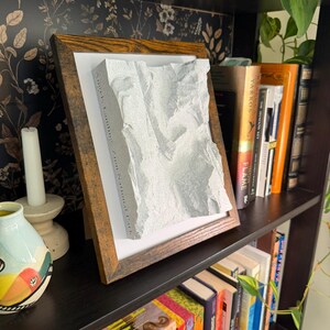 Custom 3D Topographic Map: Personalized Mountain Art, Engagement Gift ...