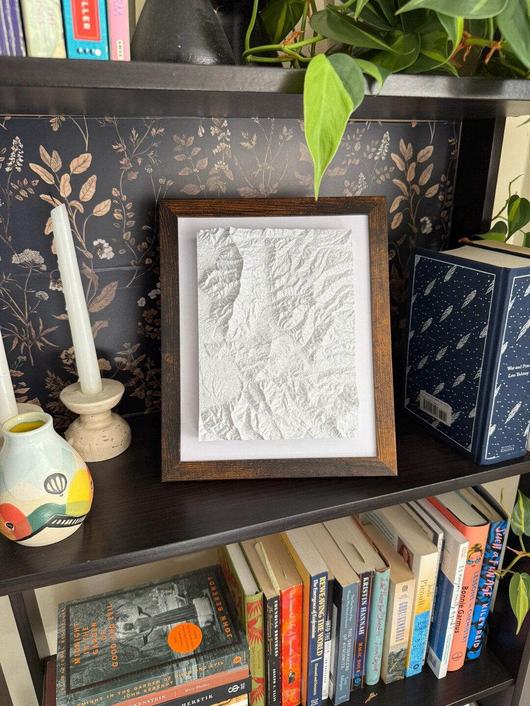 Custom Topographical Map, 3D Printed Landscape Art, Mountain Range ...