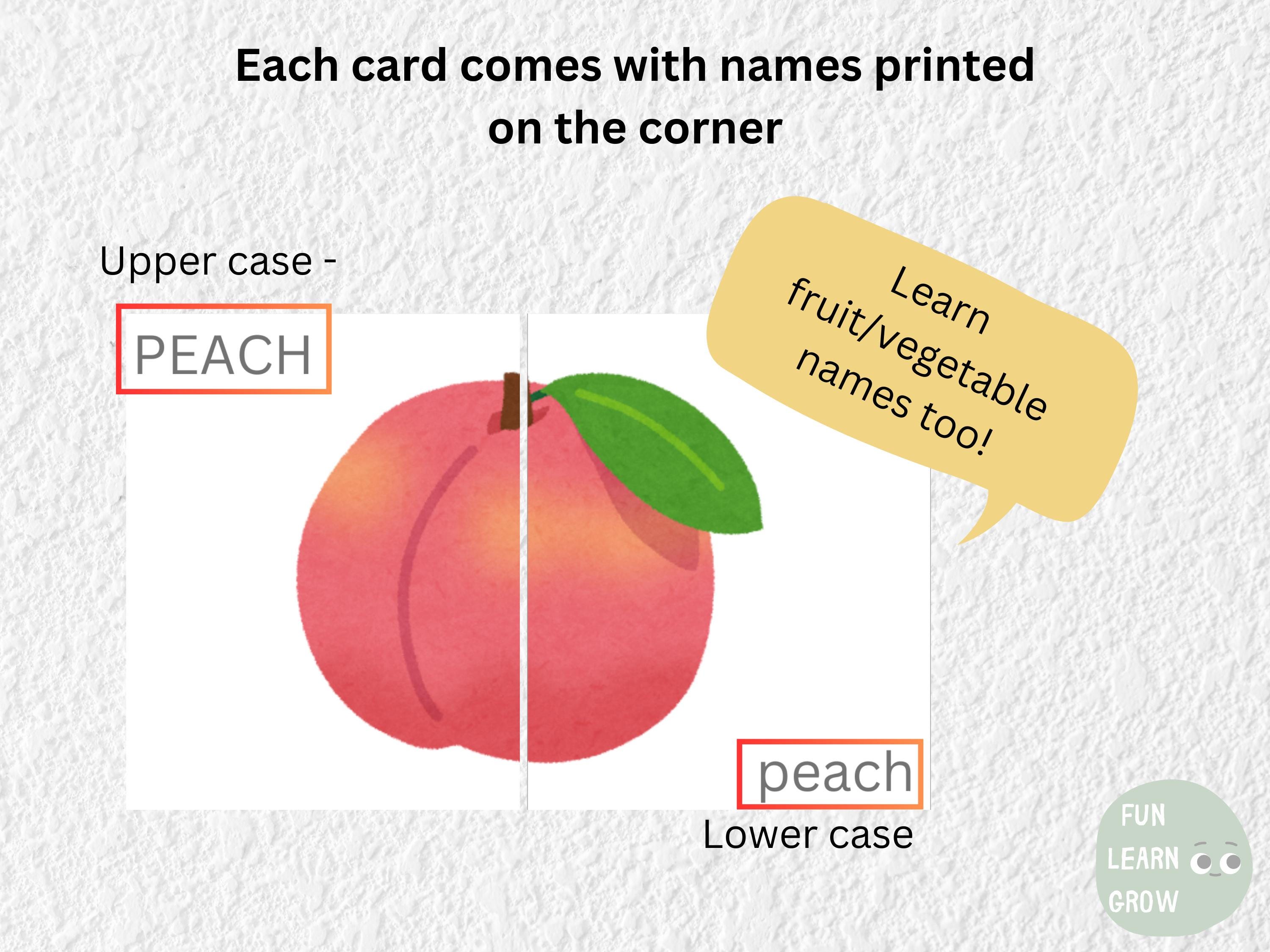 Food Matching Cards, Instant Download, Printable, Play to Learn ...