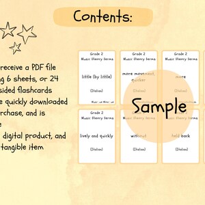 Grade 2 Music Theory Flashcards, Double-sided and Printable Flashcards ...