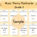 Grade 2 Music Theory Flashcards, Double-sided and Printable Flashcards ...