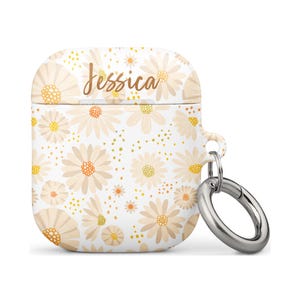 Custom Apple Airpods and Airpods Pro Case Cute Daisies Design ...