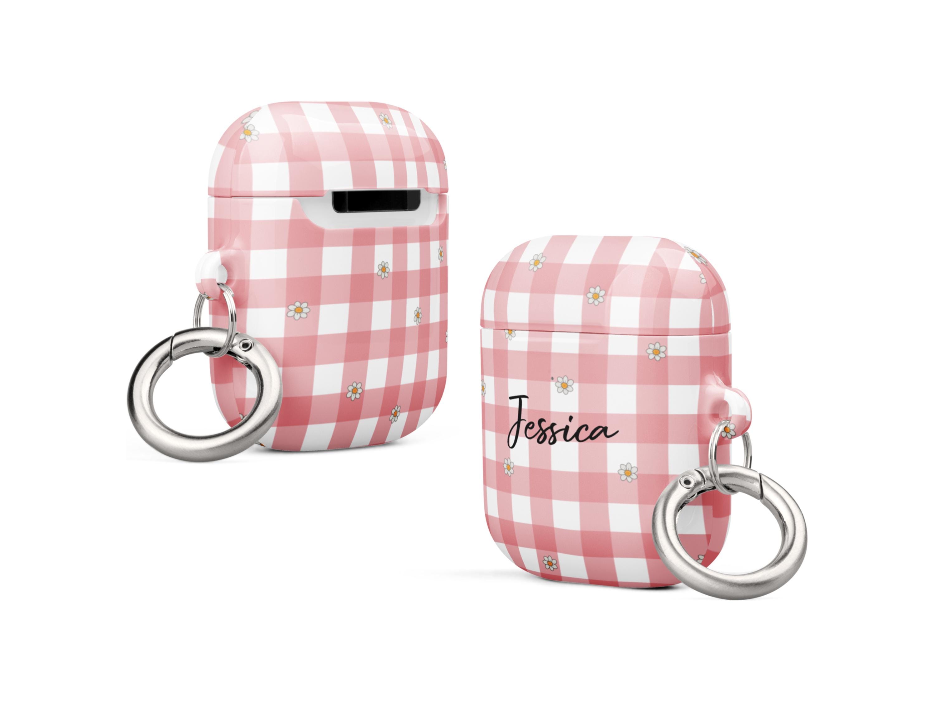 Custom Apple Airpods and Airpods Pro Case Daisies in Checkered ...