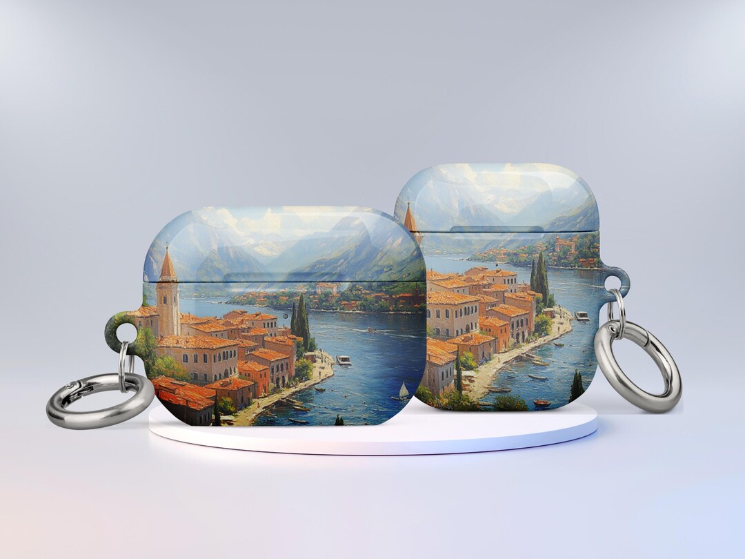European Summer Paintings AirPod Case With Keychain, Cute Airpods Cover ...