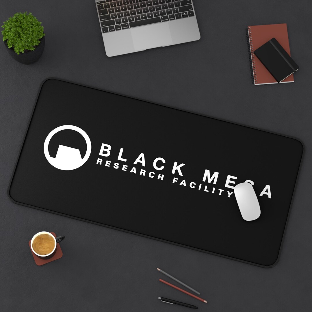 Black Mesa Desk Mat, Black Mesa Research Facility Logo Desk and Mouse ...