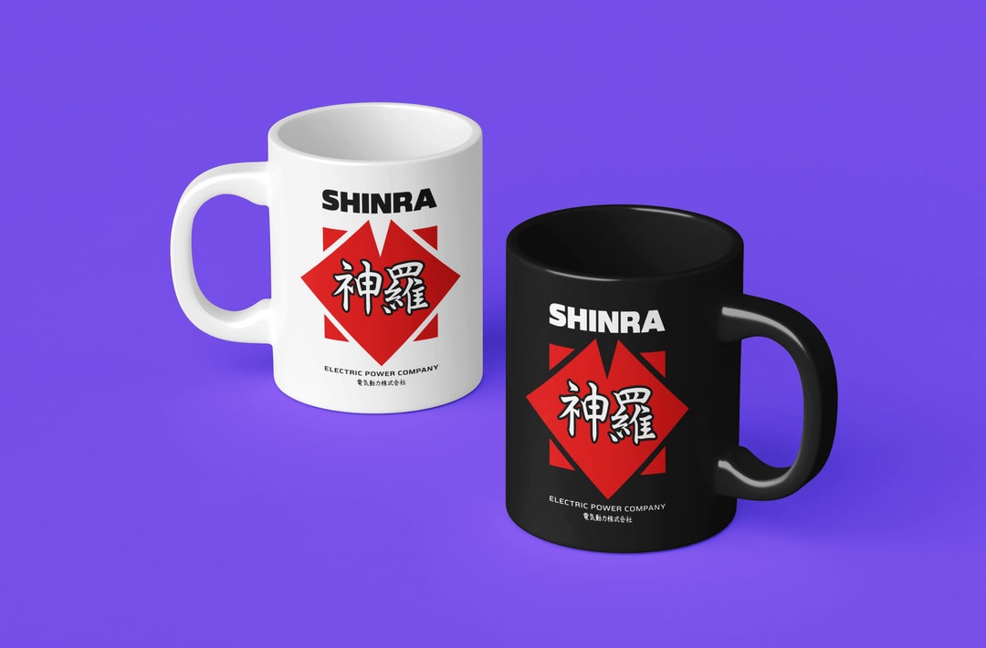 Shinra Mug, Shin-ra Electric Power Company Logo Cup, FF7 Anime Mug ...