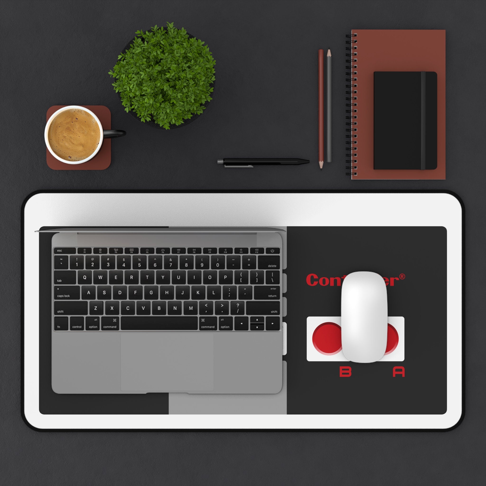 Retro Controller Desk Mat, Oversize Mouse Pad, Table Top Soft Pad ...