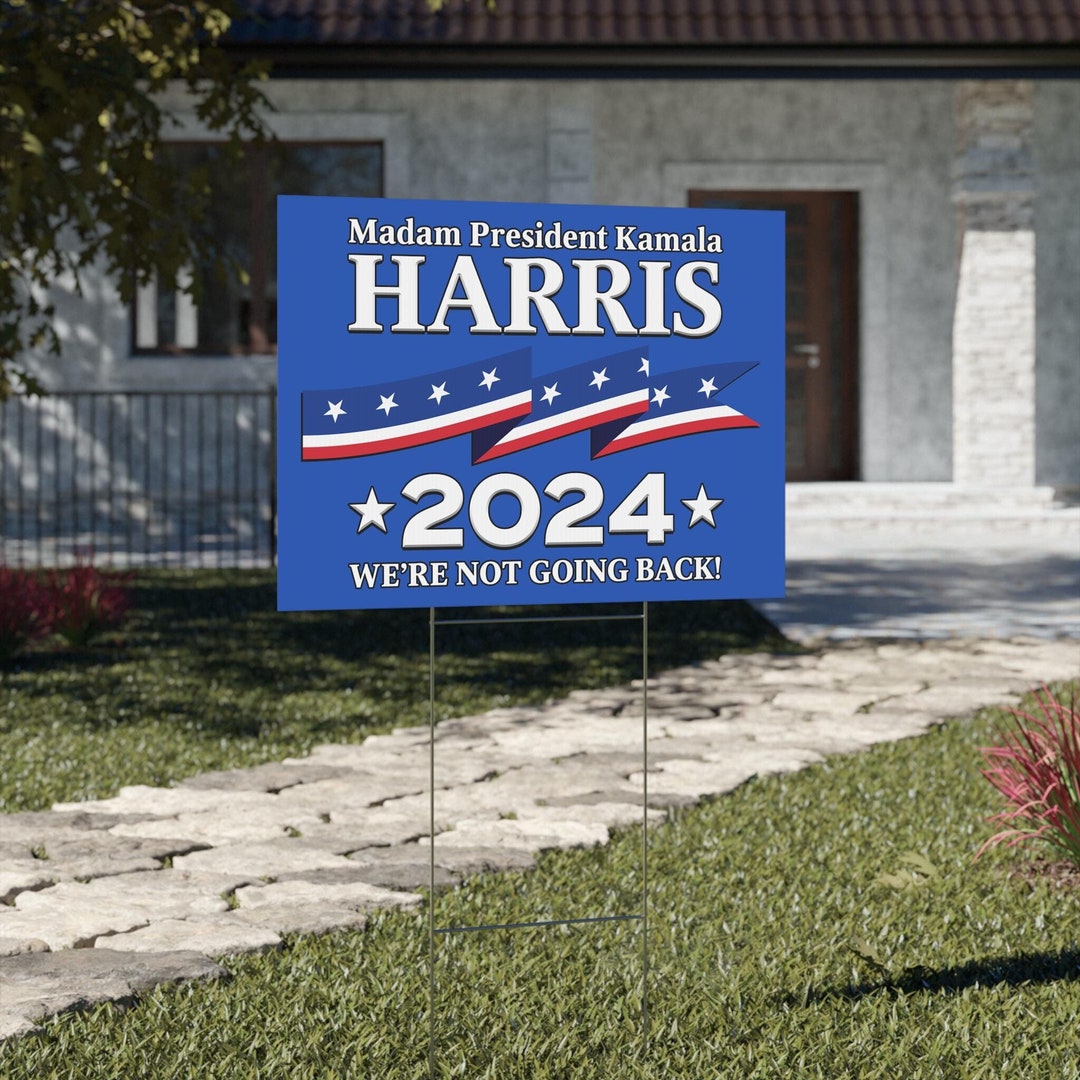 Madam President Kamala Harris 2024 Yard Sign, President Harris Lawn ...