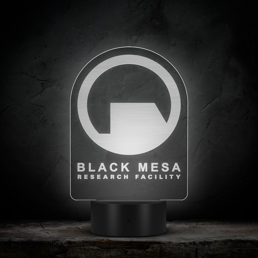 Black Mesa LED Sign, Remote Control Light up LED Sign, Black Mesa ...