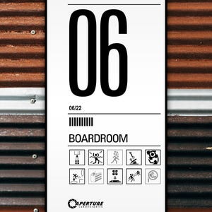 Customizable Test Chamber Metal Sign, Testing Chamber Metal Print ...