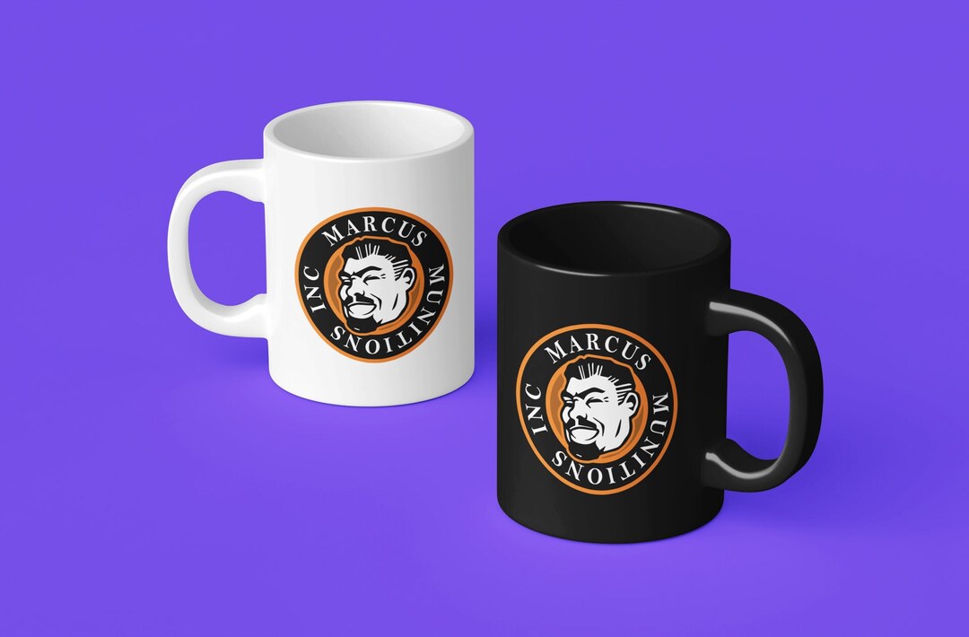Marcus Munitions Mug, Marcus Munitions Logo Cup, Video Gamer Mug ...