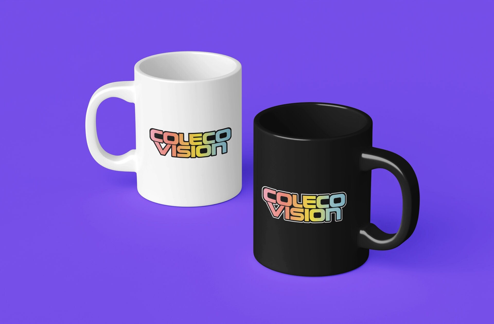 Coleco Vision Mug, Colecovision Logo Cup, Gaming Coffee Cup, Retro PC ...