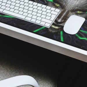 SHODAN Desk Mat, Sentient Hyper Optimized Data Access Network, Hacker Desk Pad, Retro Pc Gamer ...