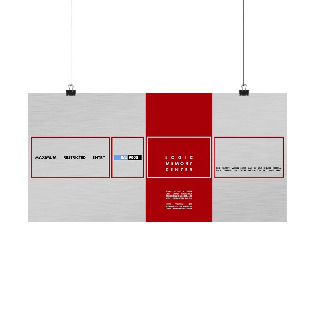 Logic Memory Center Poster, HAL-9000 Logic Memory Systems, HAL 9000 ...