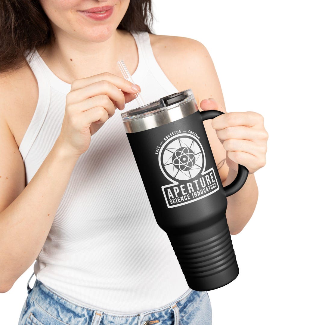 Aperture Science Travel Mug, for Gamers and Scientists, Insulated 40oz ...