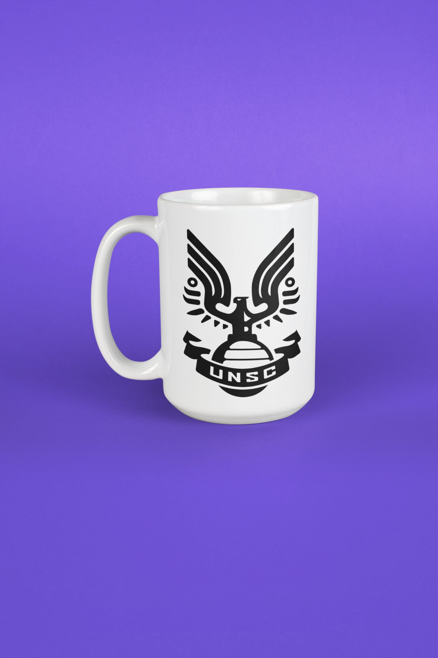 UNSC Mug, United Nations Space Command Logo Cup, Video Gamer Mug ...