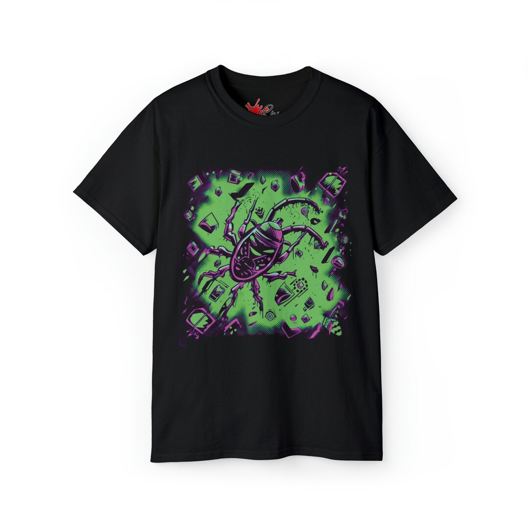 Graffiti Computer Virus Unisex Hacker T-shirt - Etsy