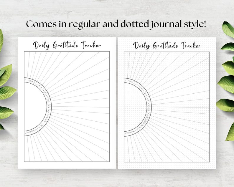 Gratitude List Printable: Daily Tracker, Mental Health Journal (digital ...
