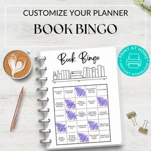 Book Bingo Printable Reading Tracker, A5 Journal Page, Reading ...
