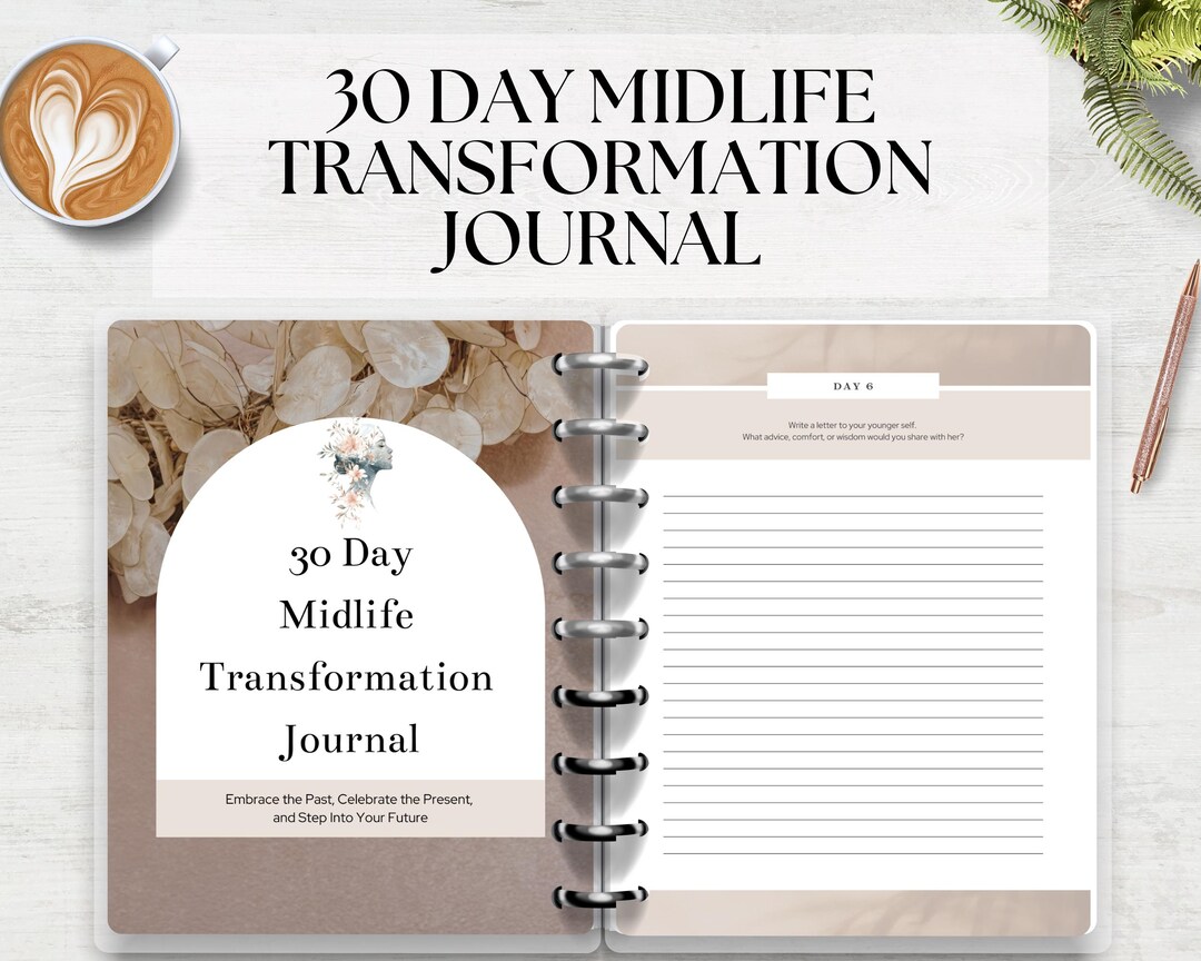 30-day Midlife Transformation Journal: Perimenopause & Self-discovery ...