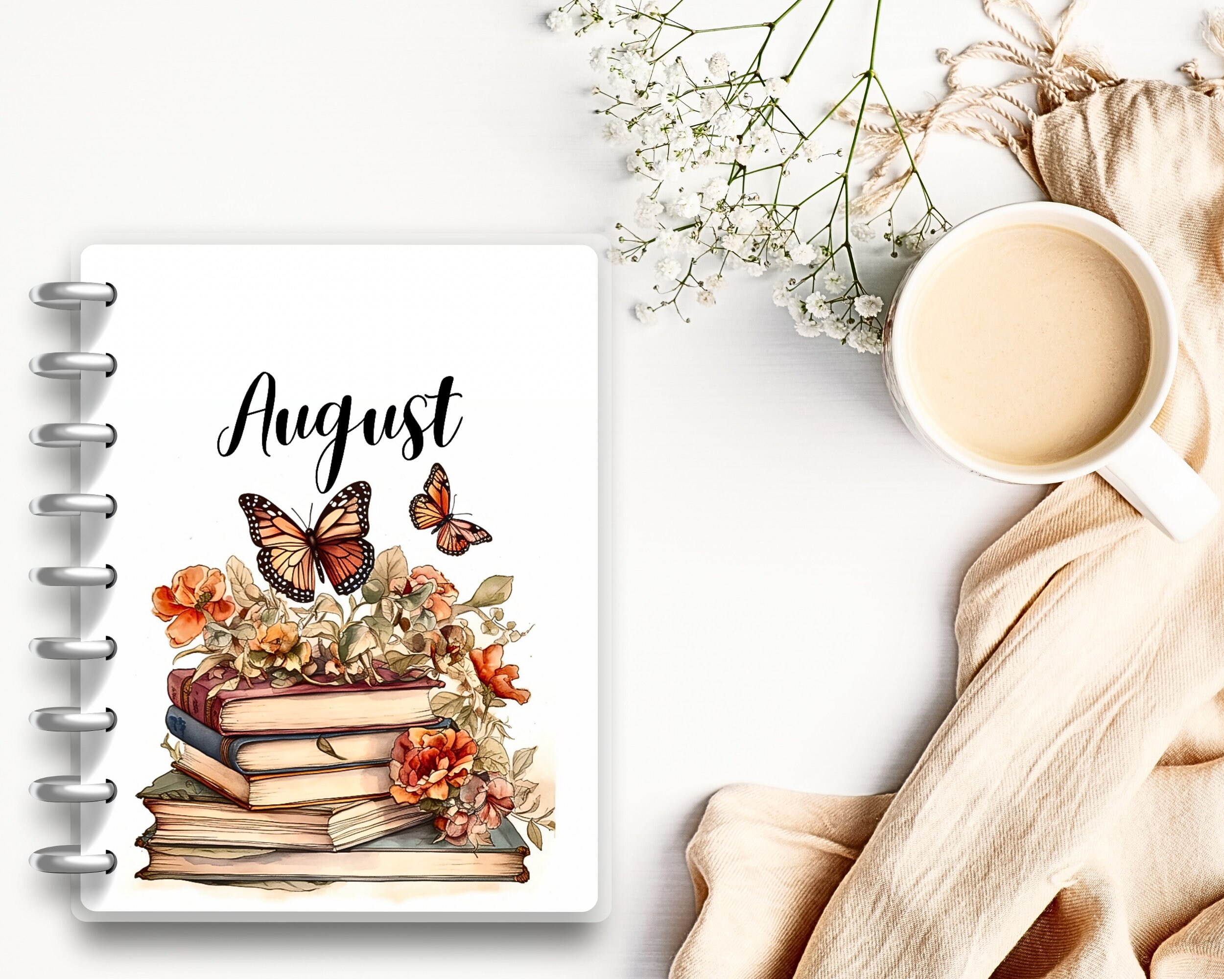 Monthly Dashboards Printable for Planner for the Love of Books ...